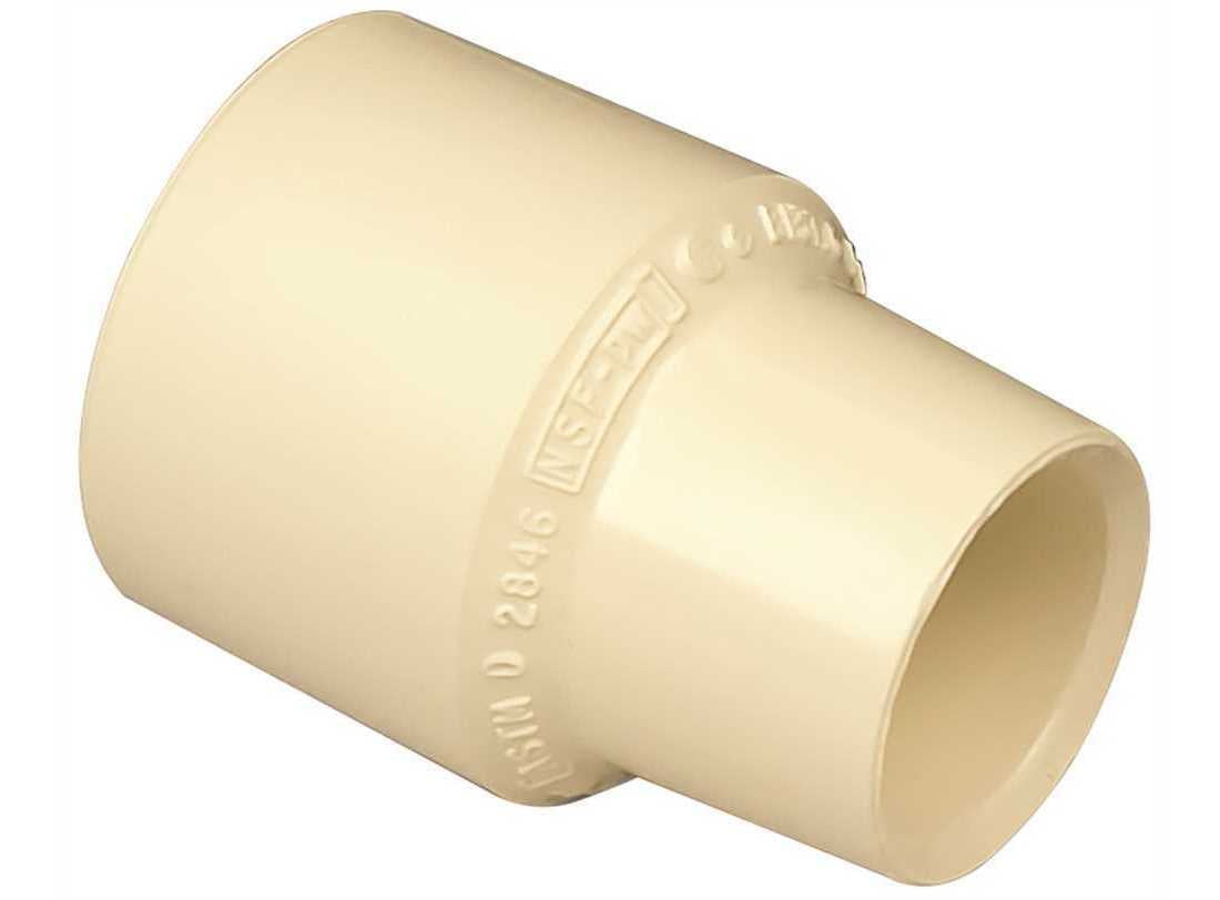 Genova 50175 Tube Reducing Coupling, 3/4 x 1/2 in, Slip, CPVC - Walmart.com