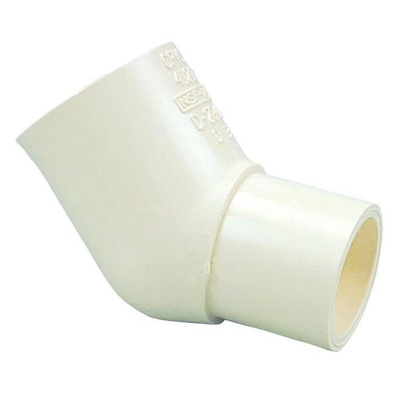 Genova 52705 Tube Street Elbow, 45 deg, 1/2 in, Slip x Spigot, 400 psi ...