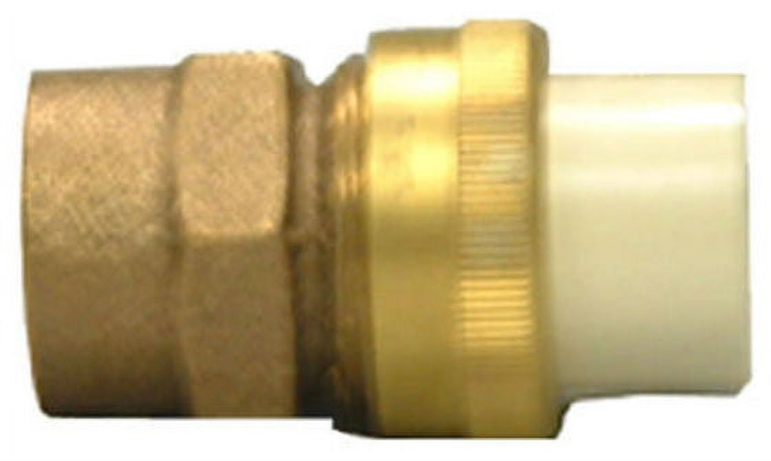 Genova 53374Z Transition Union, 1/2", CPVC Slip x Brass Male Iron Pipe ...