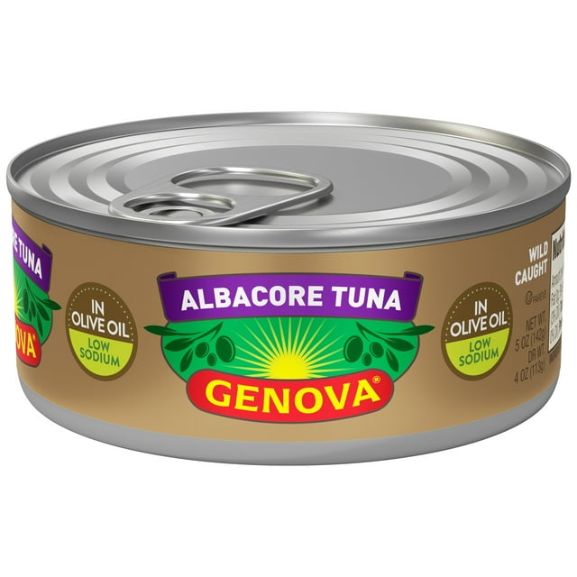 Genova Premium Albacore Tuna in Olive Oil, Low Sodium 5 oz - Walmart.com