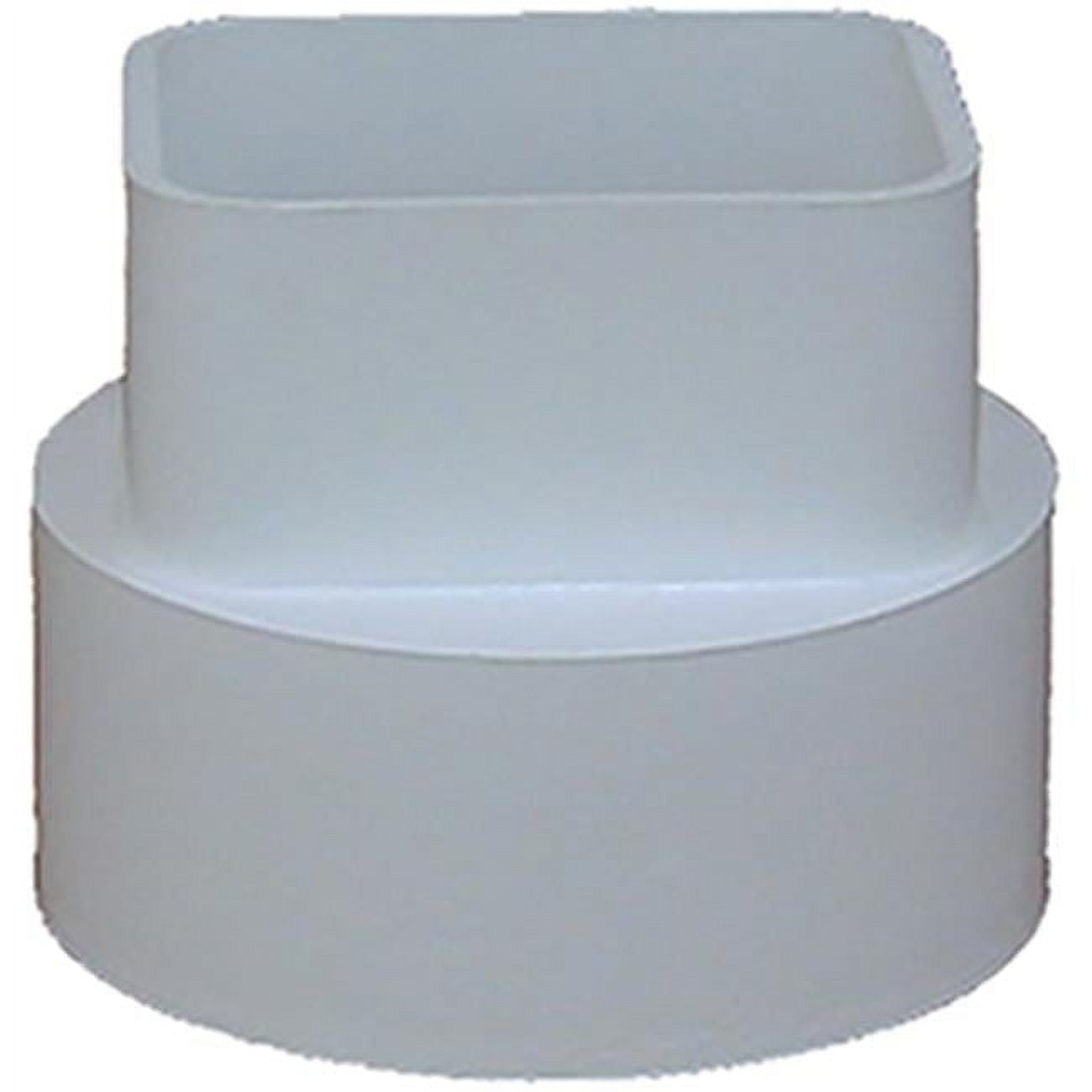 Genova Products 2 x 3 x 4 in. PVC Downspout Adapter - Walmart.com