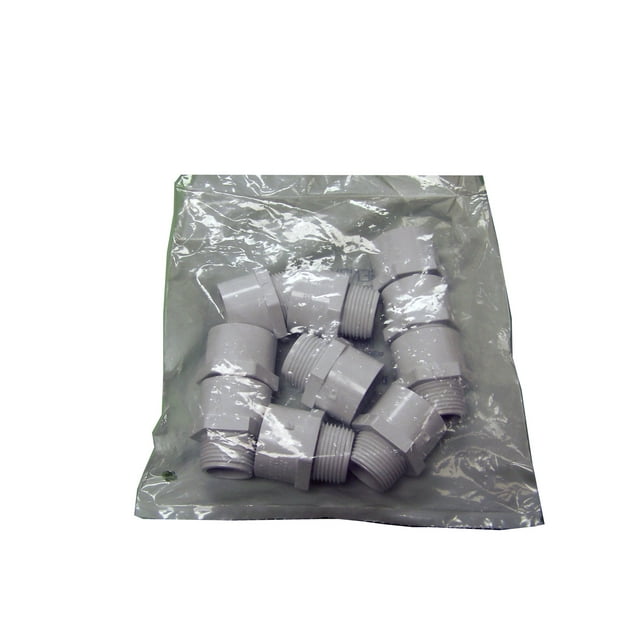 Genova Products 30407CP 3/4-Inch Male Iron Pipe Thread PVC Pipe Adapter ...