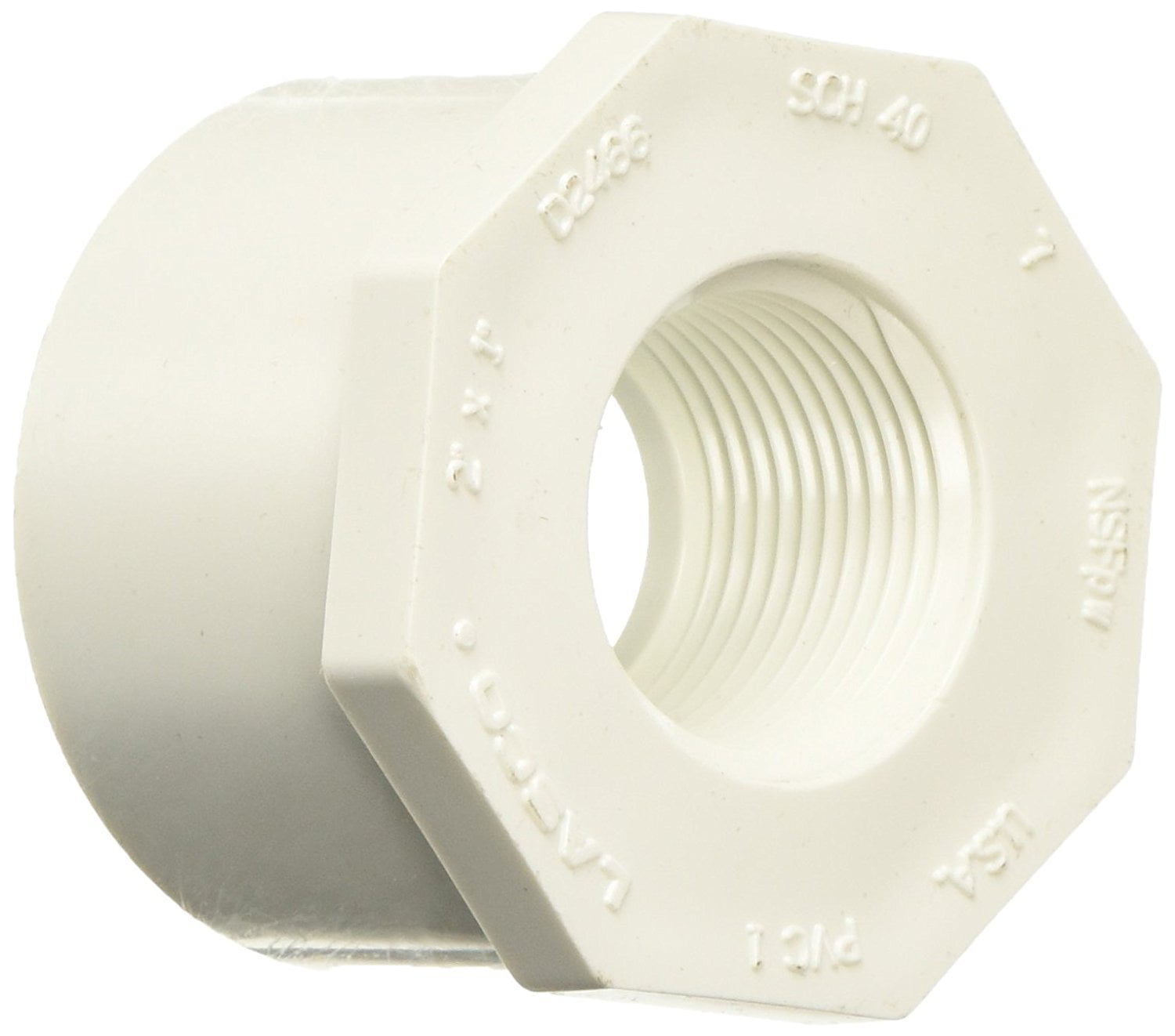 Genova Products 34220 2 in. PVC x 1 in. Female Iron Pipe Pressure PVC ...