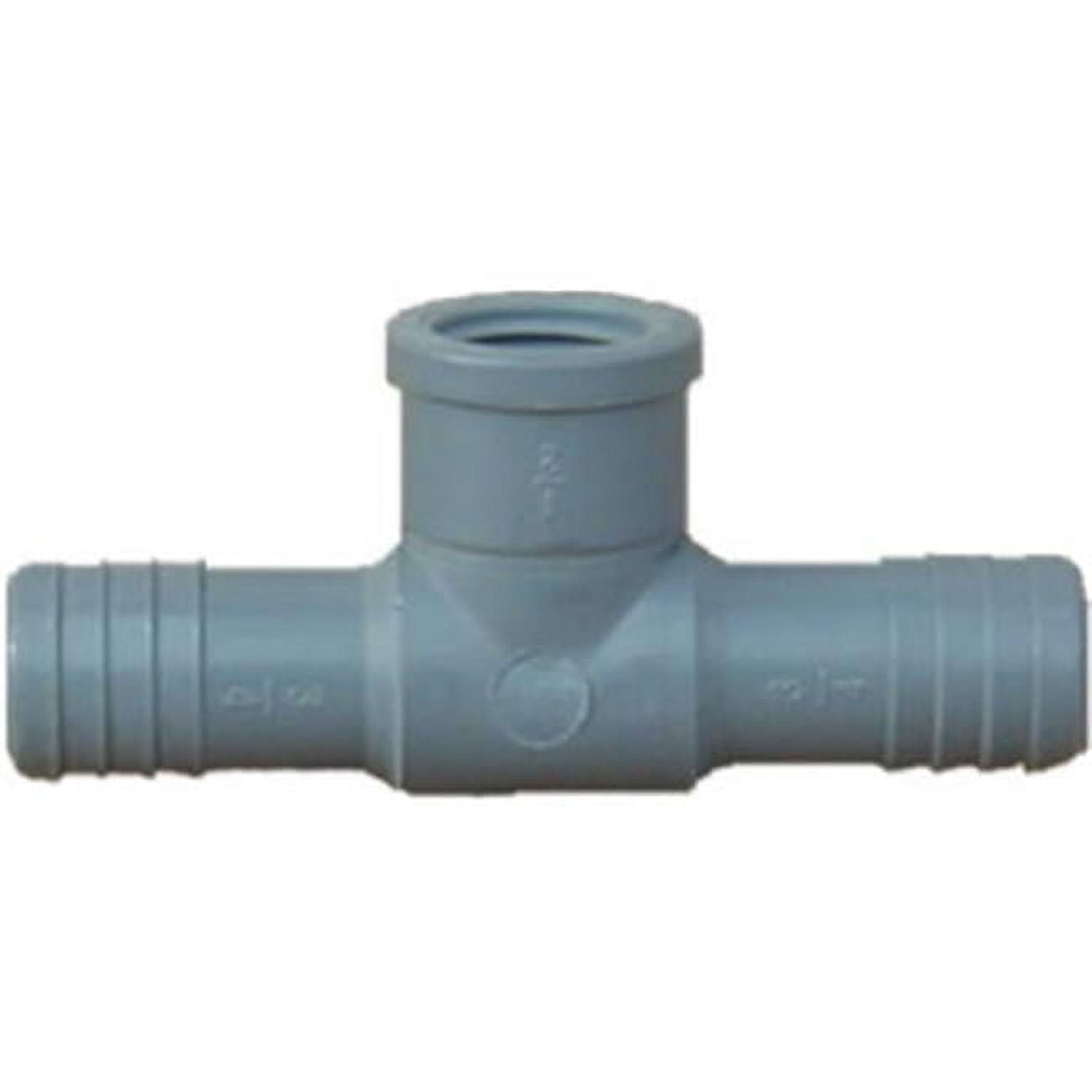 Genova Products 351481 0.75 x 0.75 x 0.5 in. Poly Female Pipe Thread Insert Tee - Walmart.com