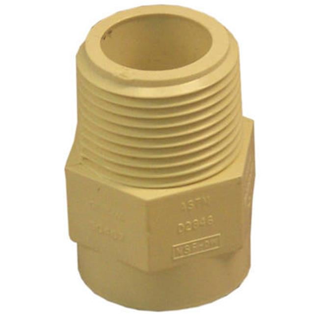 Genova Products 50407 0.75 in. CPVC Male Pipe Thread Adapter - Walmart.com