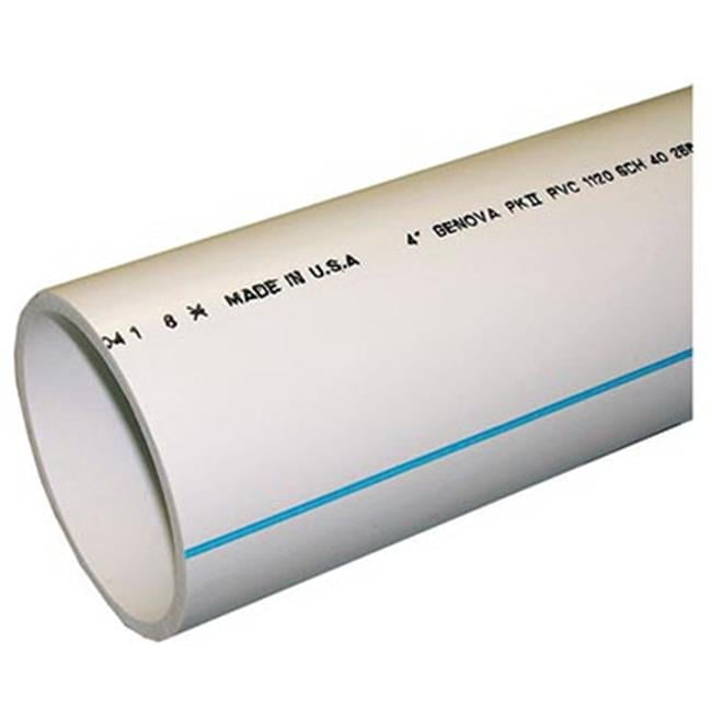 Genova Products 70045 4 in. x 5 ft. Schedule 40 PVC DWV Pipe - Walmart.com