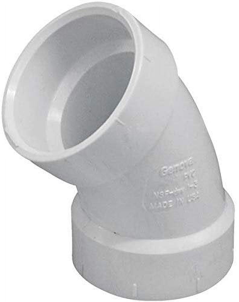 Charlotte Pipe PVC-DWV 45 Sanitary Elbow - 2 In. Schedule 40 Pipe ...