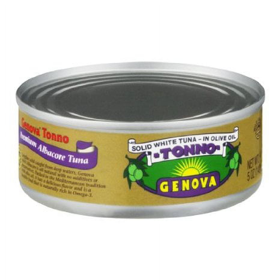 Genova Tuna Solid White Albacore In Olive Oil, 5 oz - Case of 12 ...