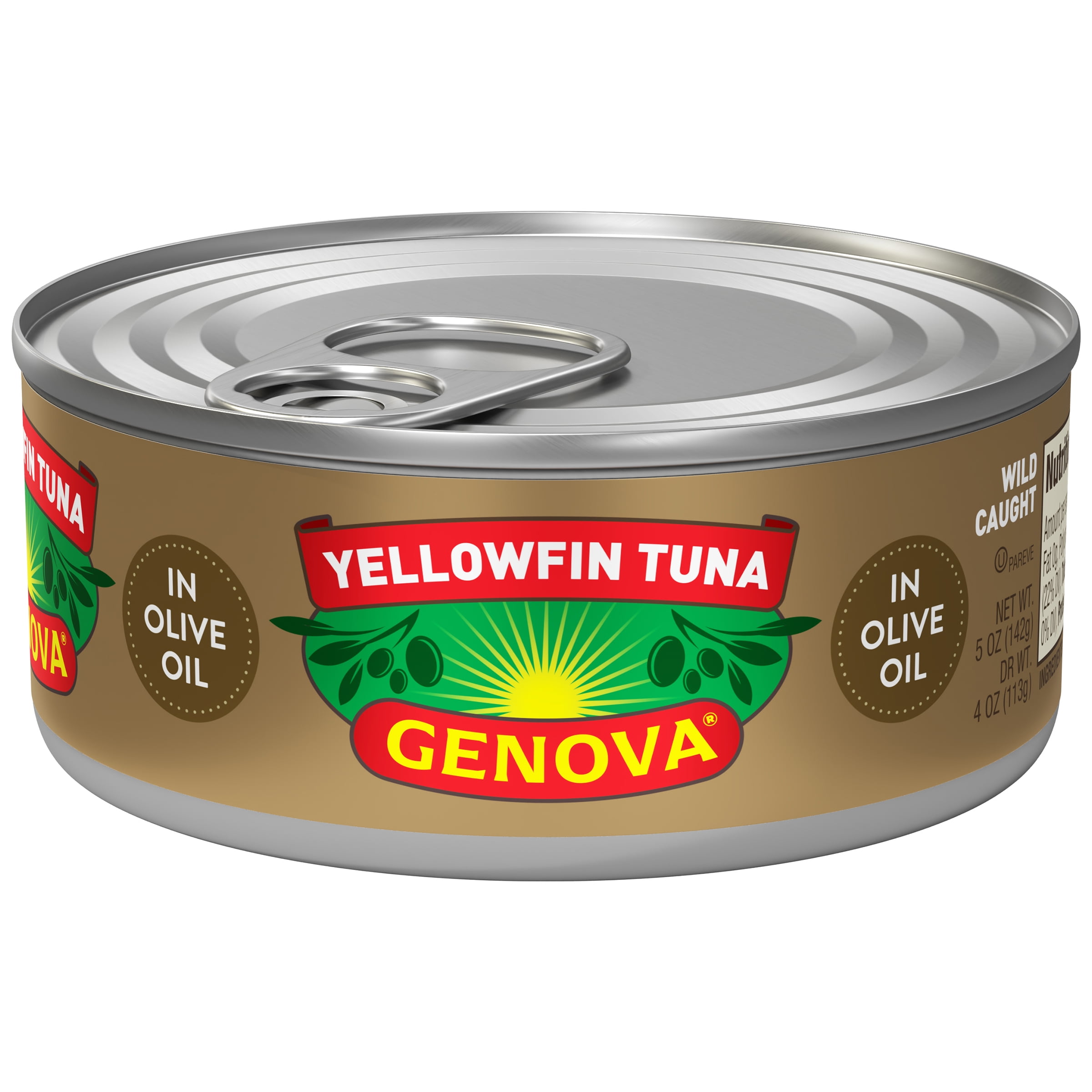 Genova Tonno Solid Light Tuna in Olive Oil, 5 oz - Walmart.com