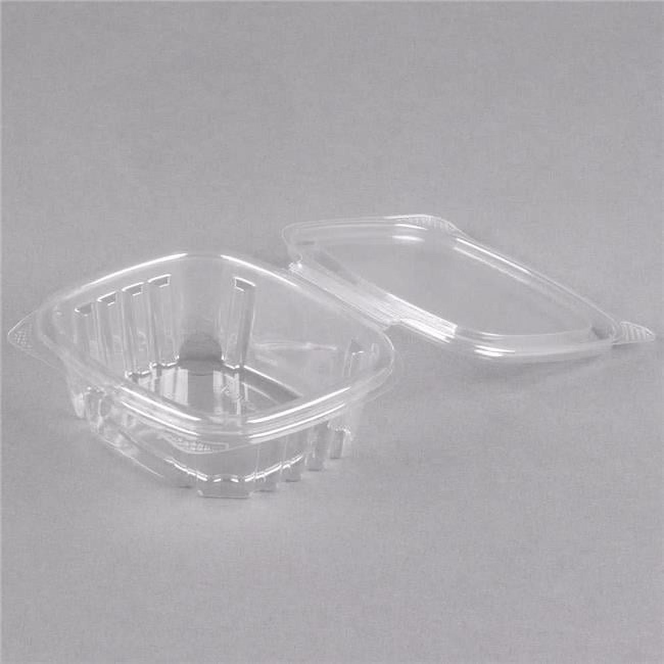 Genpak AD04 4 oz Hinged Deli Container Apet, Clear - Case of 400 ...