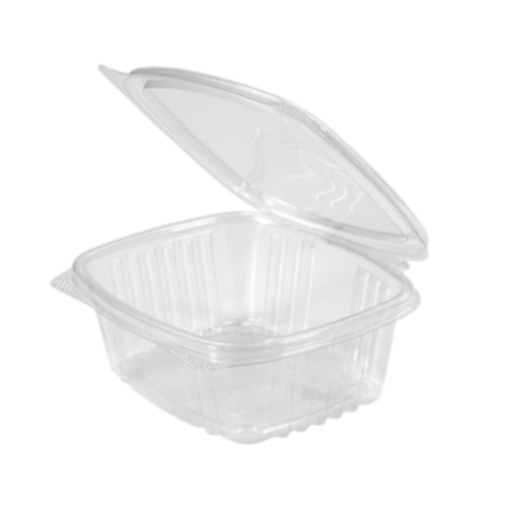 Genpak AD12 Clear Hinged 12 Ounce Container - 200 / CS - Walmart.com