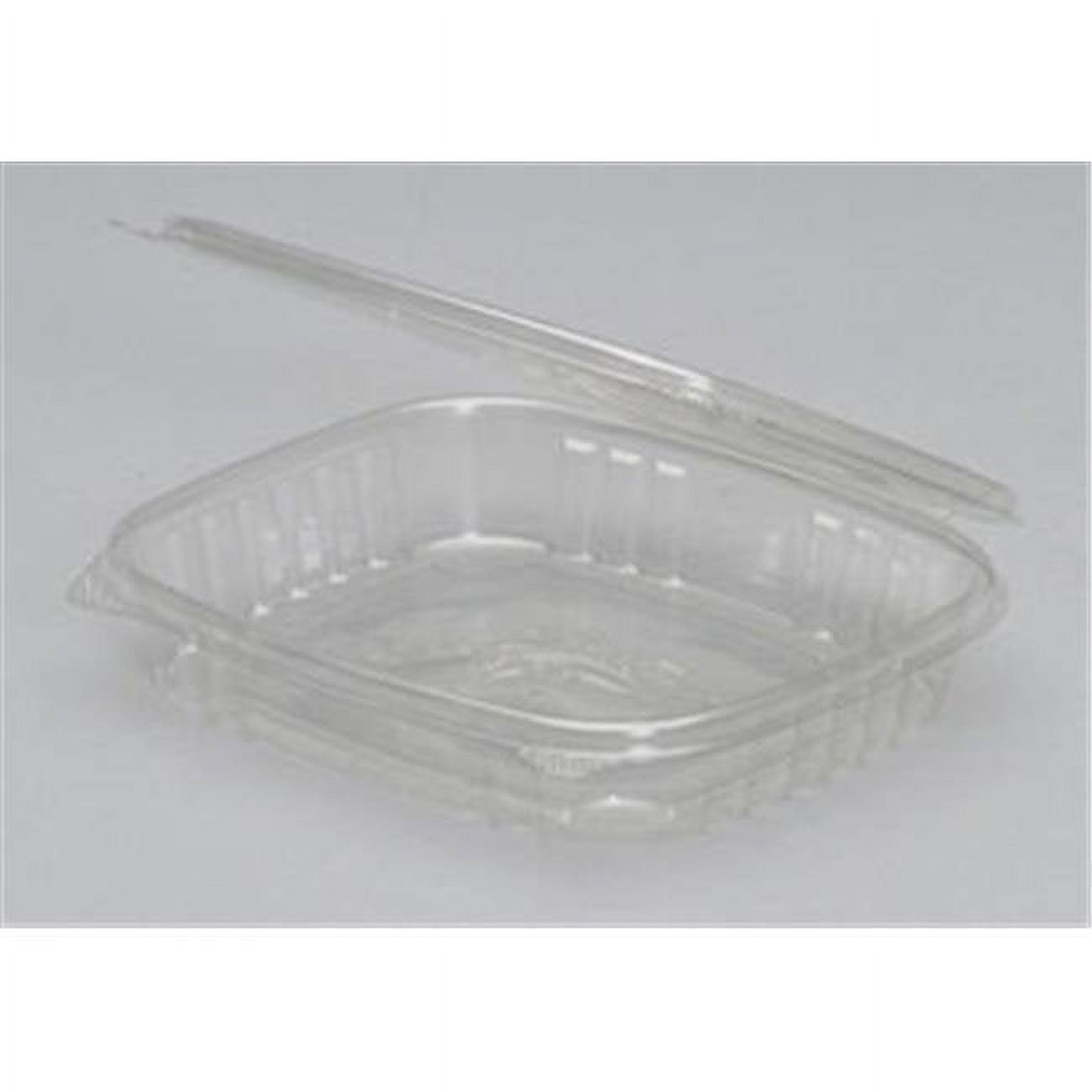 Genpak AD16S CPC 16 oz Shallow Hinged Deli Container, Clear - Case of ...