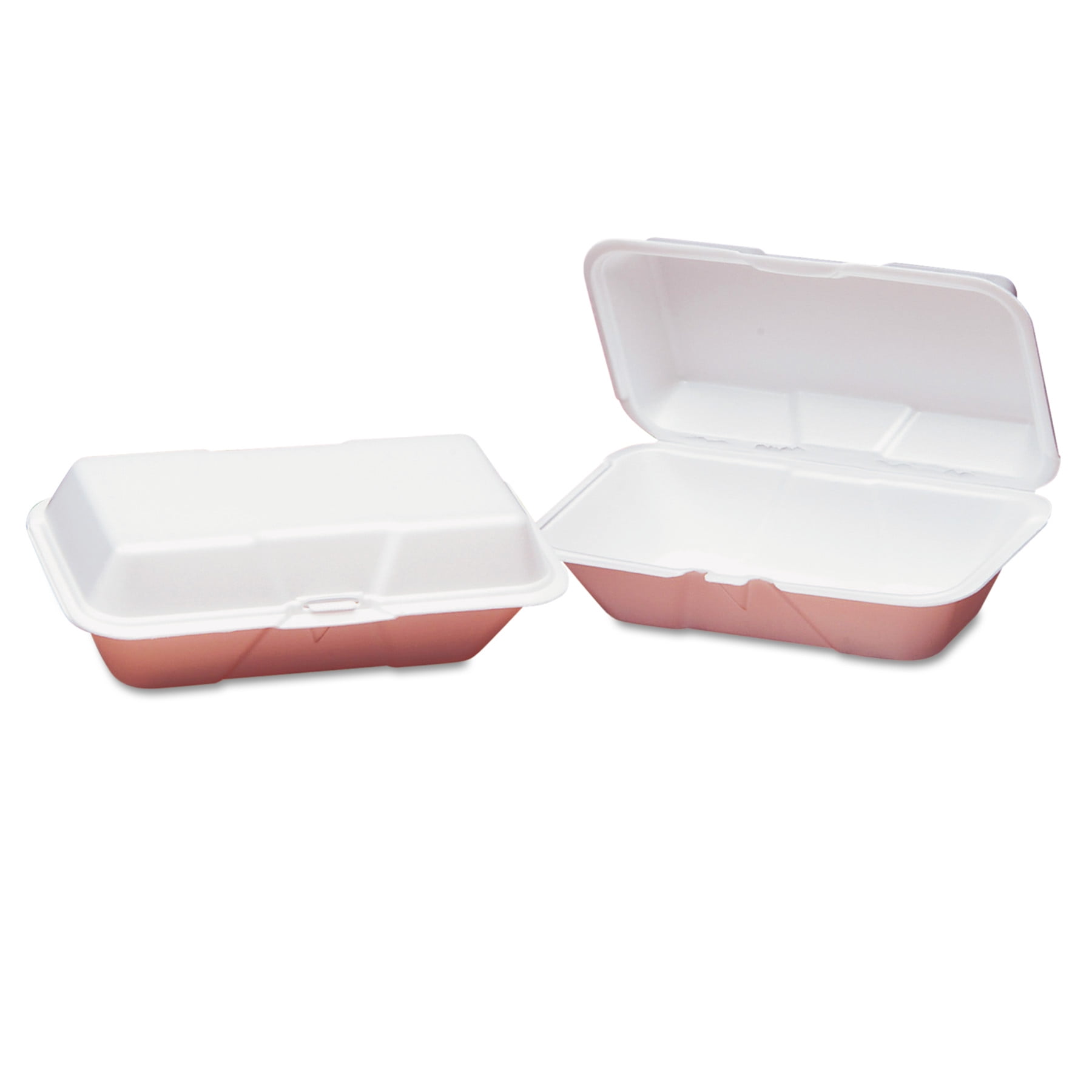 Genpak Foam Hoagie Hinged Container, Large, White, 9-1/2x5-1/4x3-1/2 ...