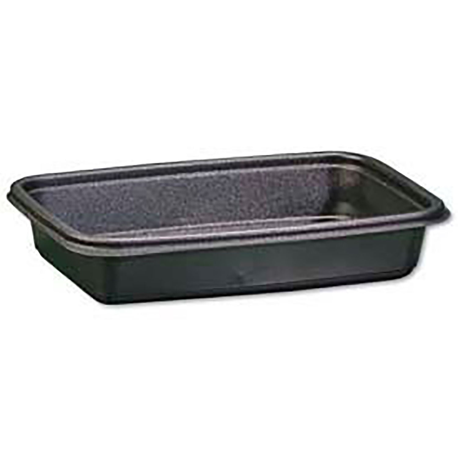 Genpak Microwave-Safe Containers 24oz Plastic Black, 8-3/4x6-1/8x1-1/2 ...