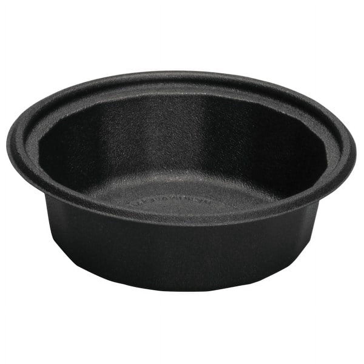 Genpak® Microwave-Safe Containers, 0.5 Qt, 6 1/4", Black, 75 Containers ...