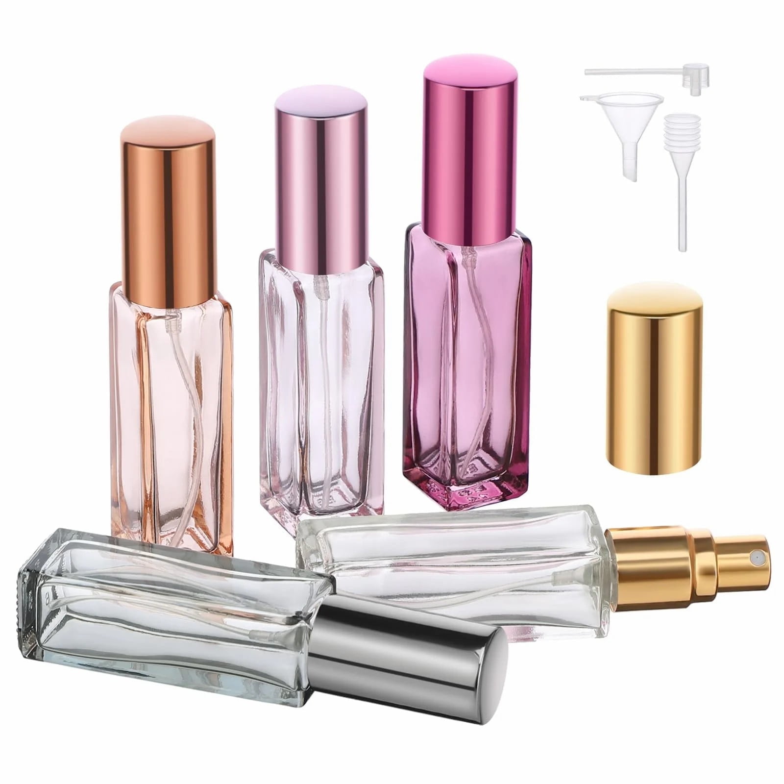 Genreen 5 Pcs 10ml Perfume Travel Refillable, Mini Cologne Perfume ...