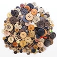 Deally 600 Pcs Assorted Sizes Wooden Buttons Mixed Colors Coconut Shell ...