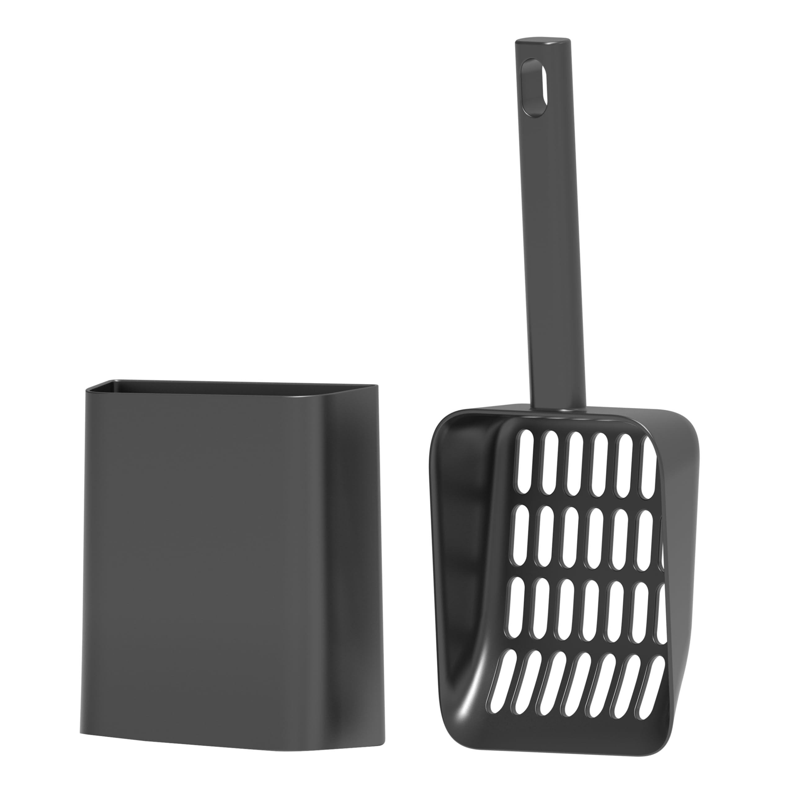 Genreen Cat Pooper Scooper, 2 in 1 Cat Litter Scoop with Holder Stand ...