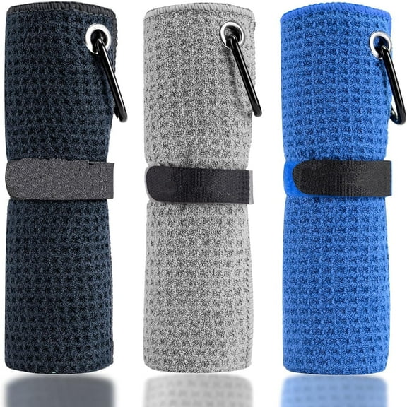 Don'T Tread On Me Gadsden Black Towel Yellow Vinyl Tri-Fold Golf Towel ...