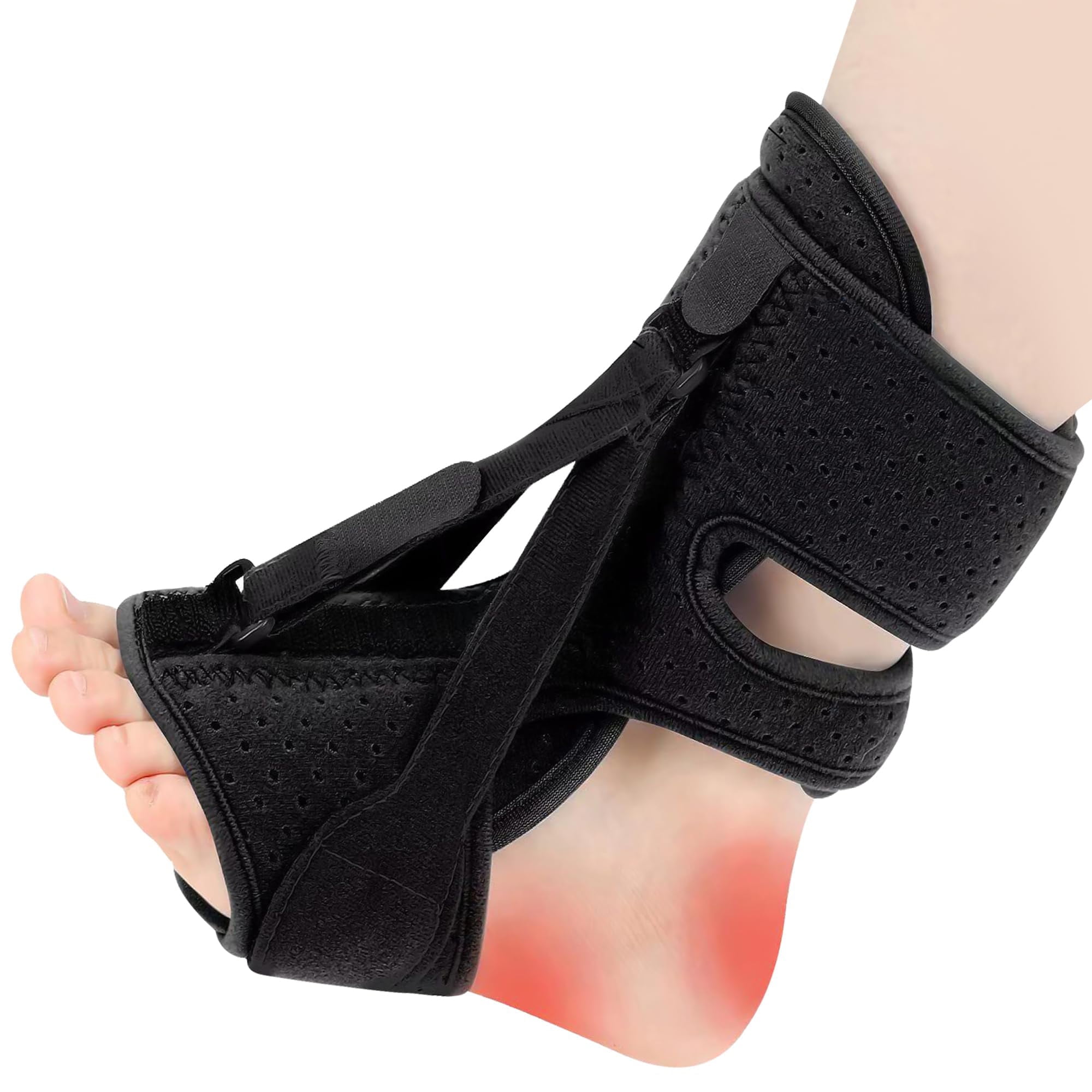 Genreen Plantar Fasciitis Night Splint, Adjustable Orthotic Brace for ...