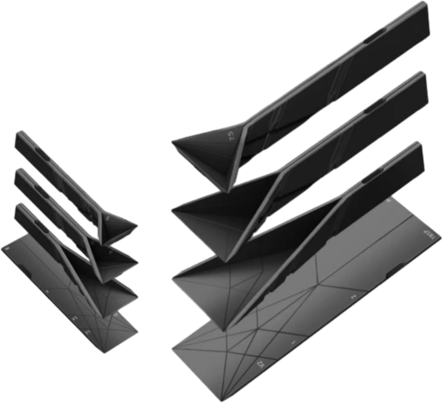 Genreen Polygons 3-in-1 Flat Measuring Spoon, Polygons Measuring Spoon ...