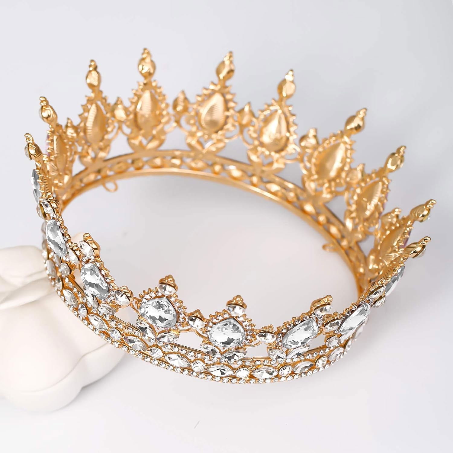 Genreen Queen Crown Rhinestone Wedding Crowns and Tiaras for Women ...