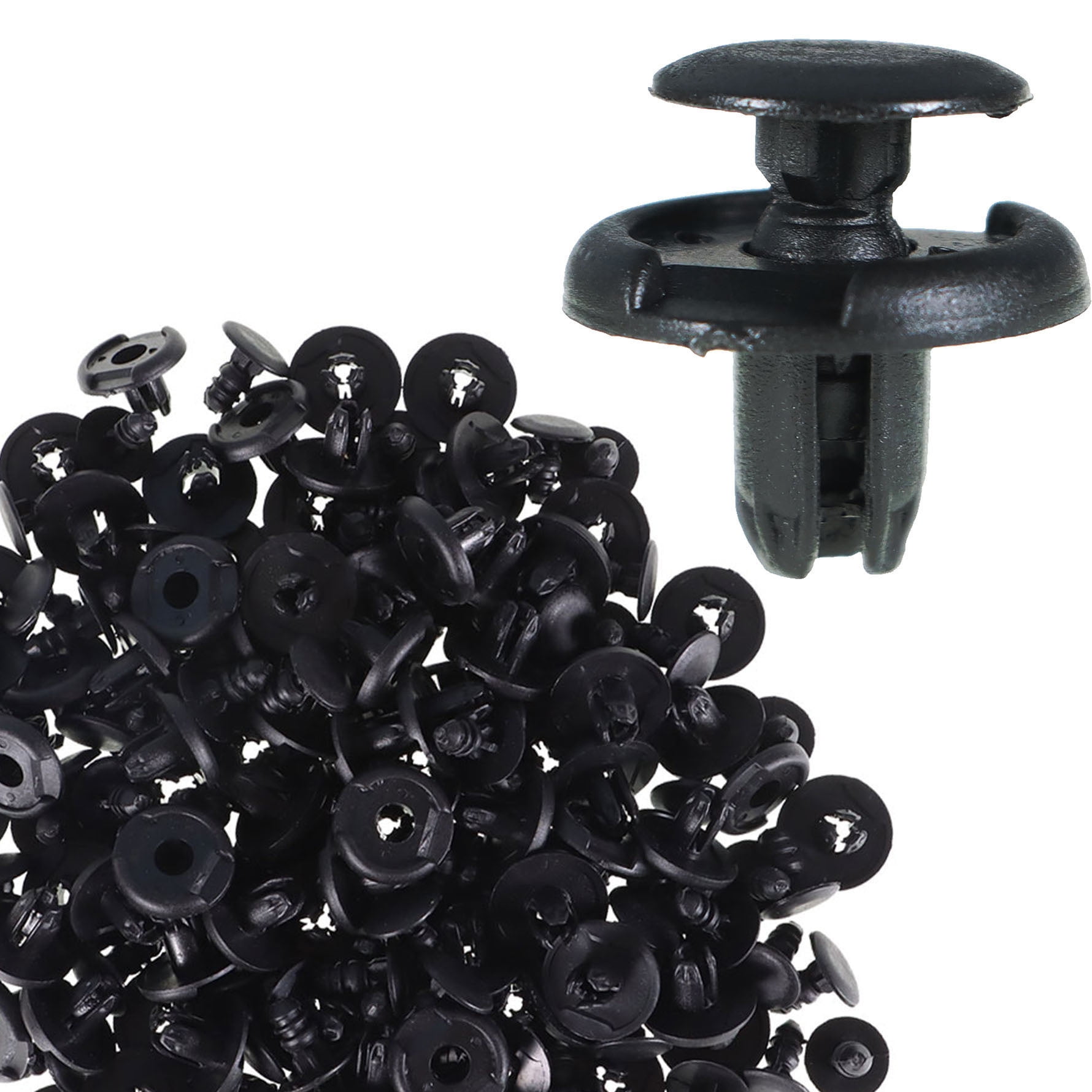 Genrics 100 x 10mm Fender Liner Clips Push Retainer Replacement for ...