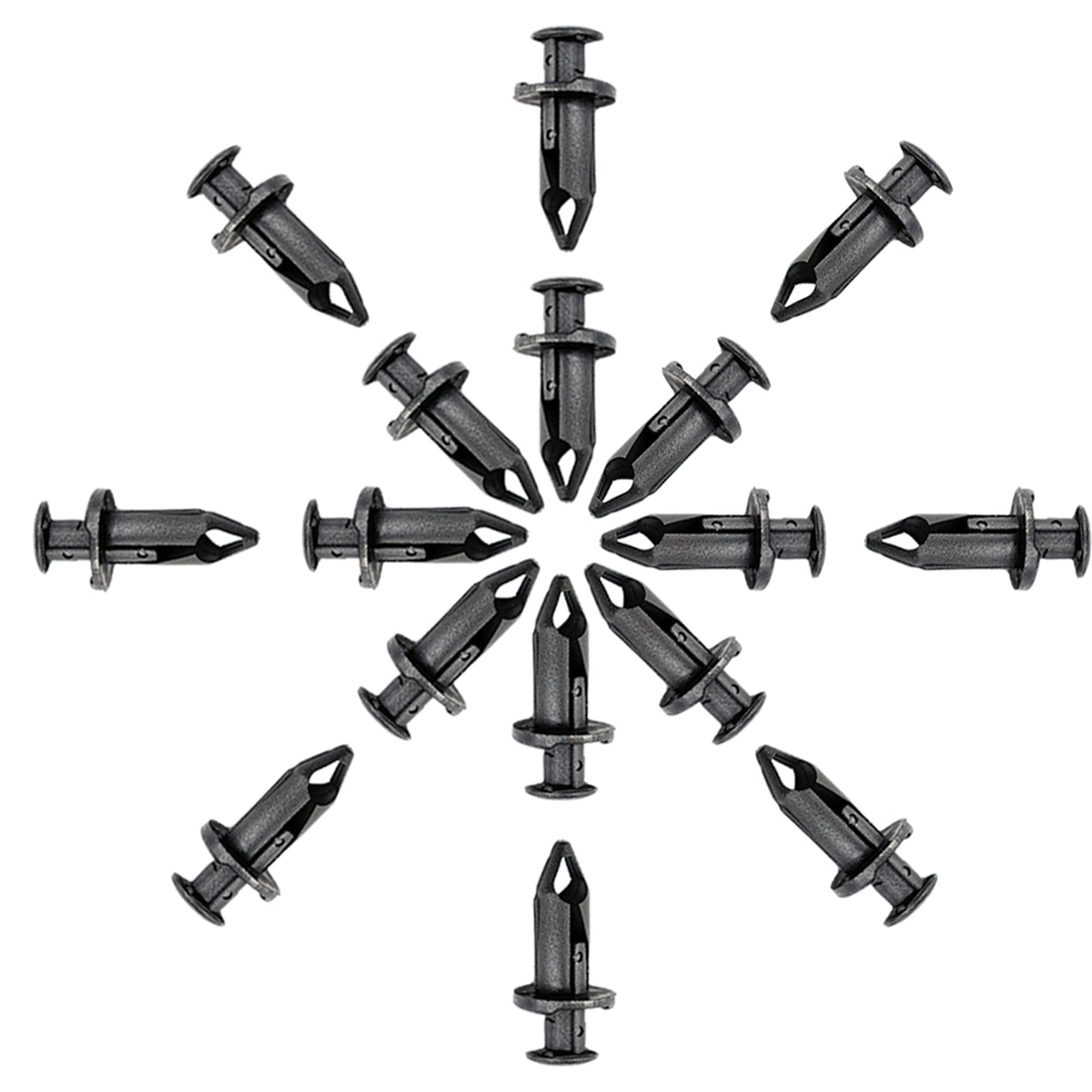 Genrics 100x Car 8mm Dia Hole Plastic Rivets Fastener Auto Fender ...