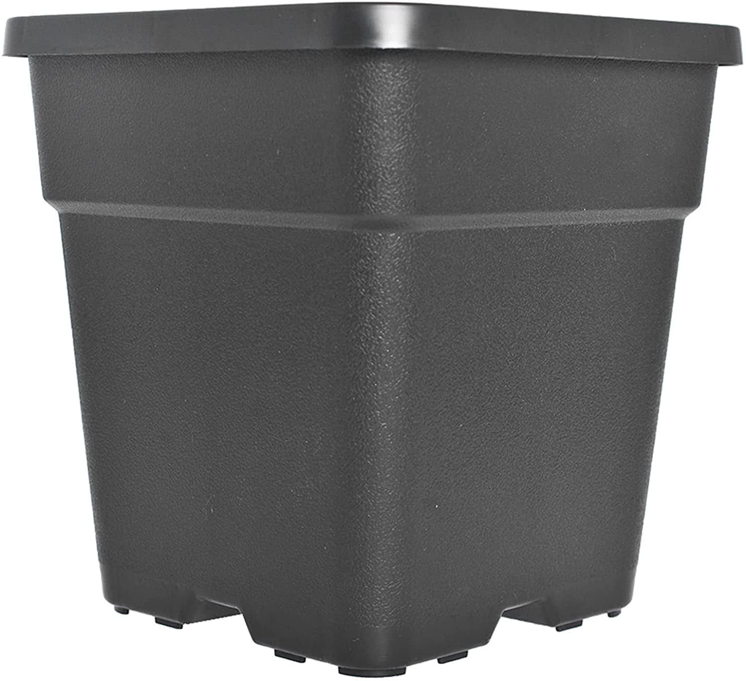 Genrics 10PCS Reusable 5 Gallon Square Nursery Pot, HDPE Plastic Grow ...