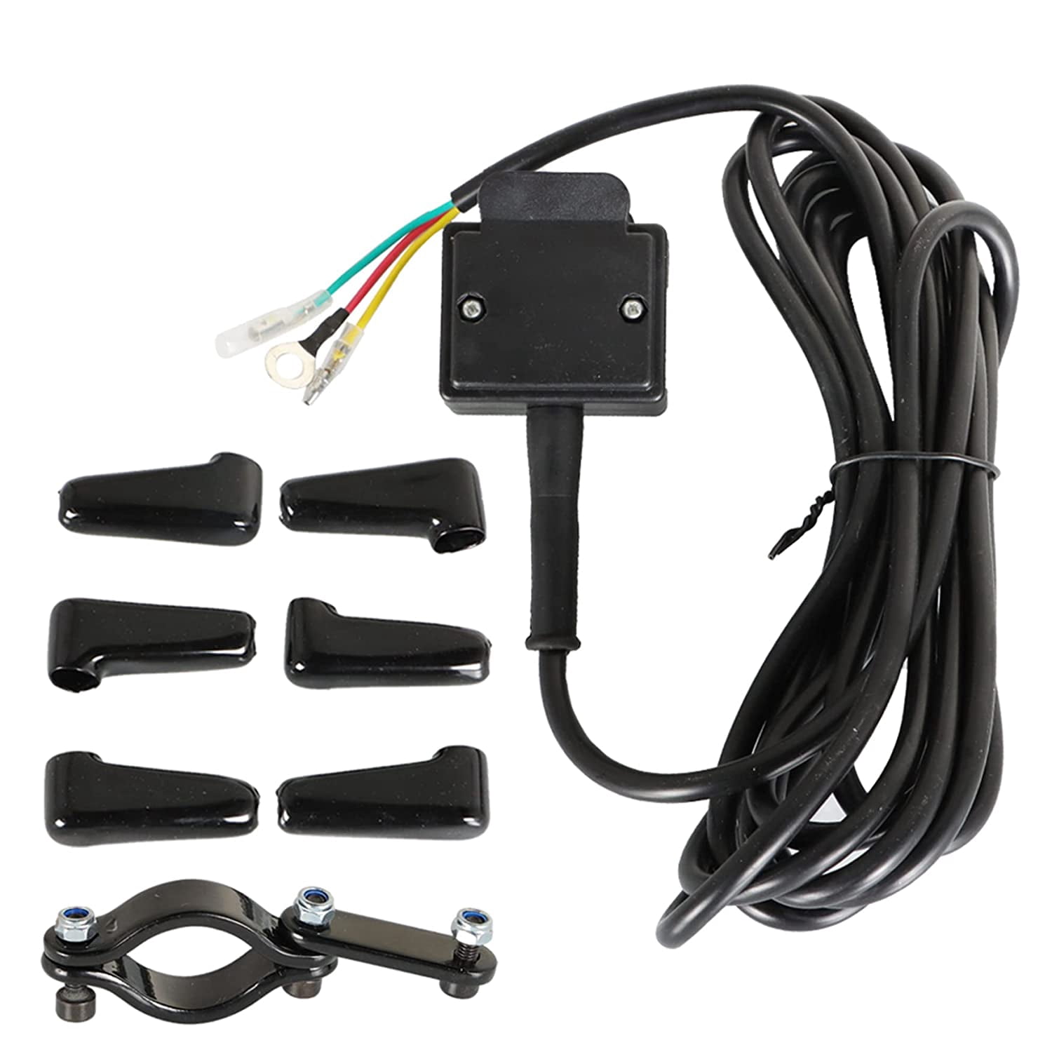 Genrics 12V Winch Rocker Thumb Switch with Mounting Bracket Replacement ...