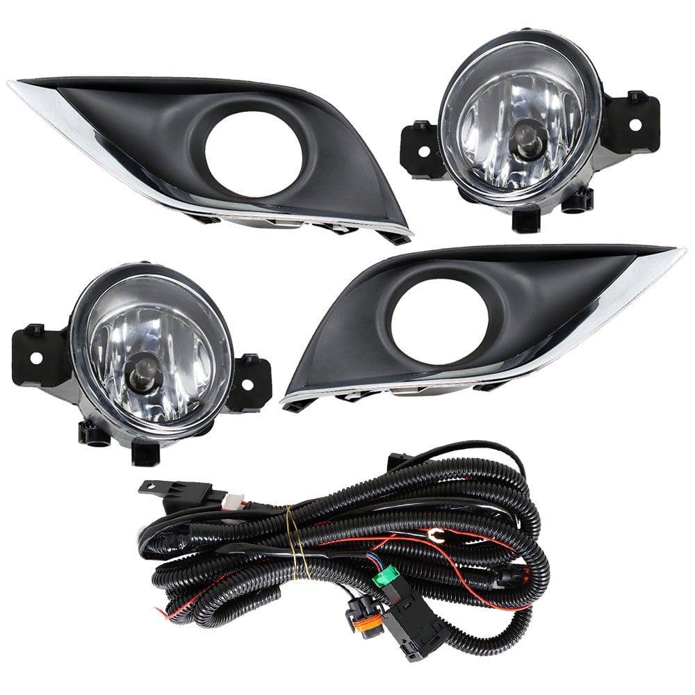 Genrics 2-Pack Driving Clear Lens Fog Light Assembly Replacement for ...