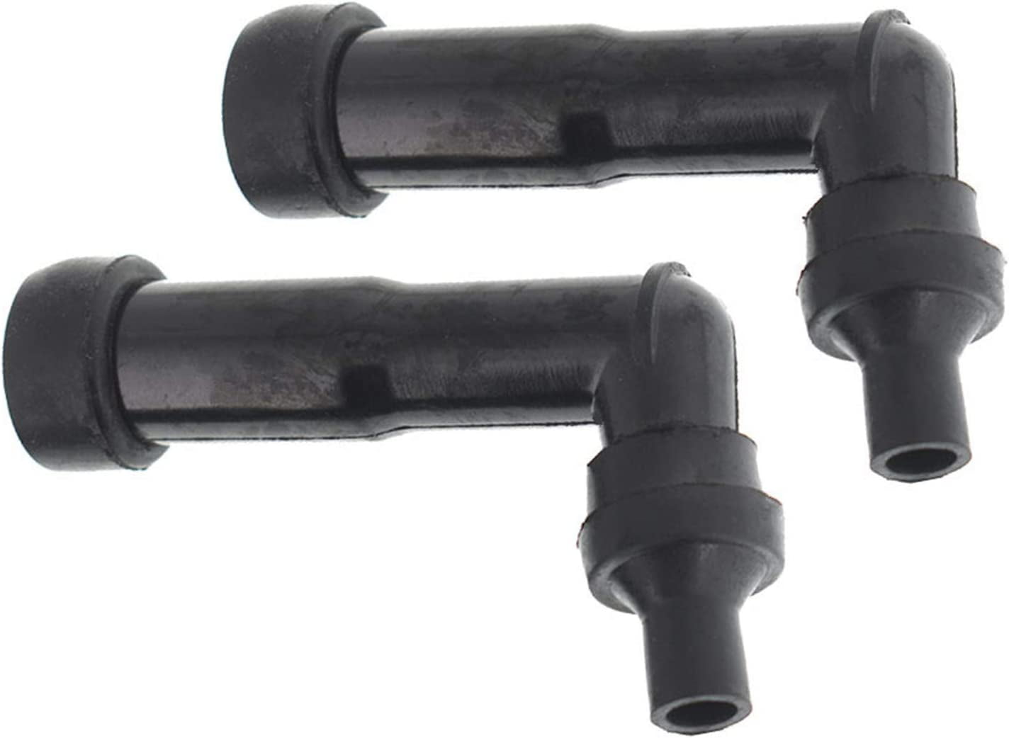Genrics 2 Pcs Spark Plug Boot Cap Cover Resistor 120 Degree ATV ...