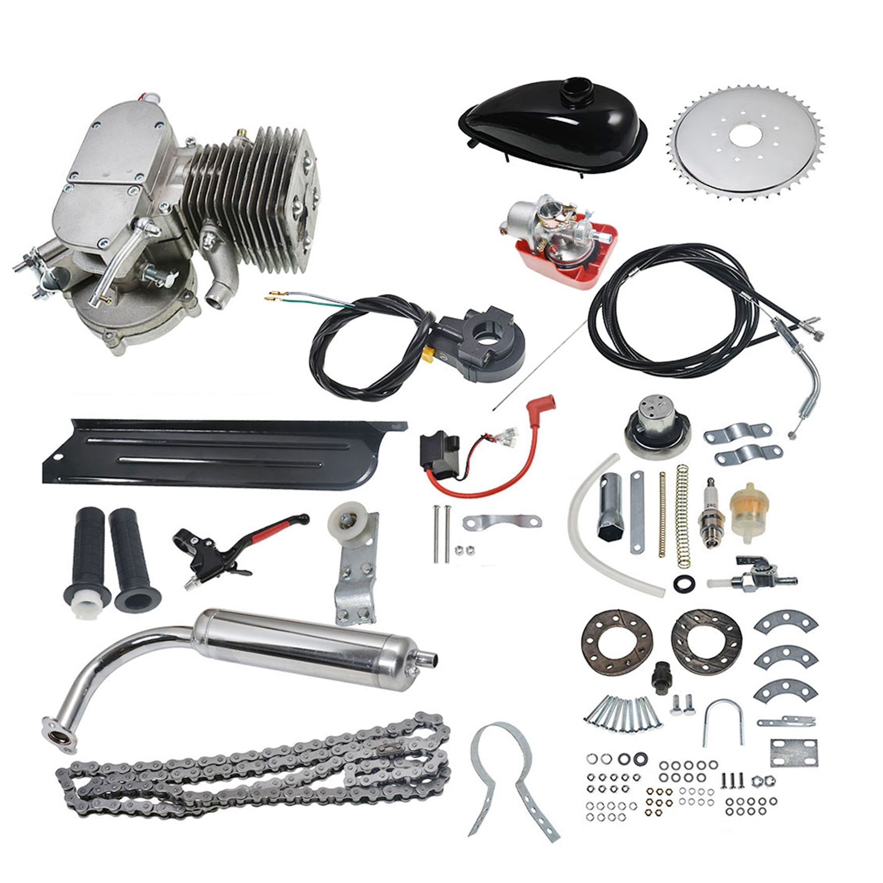 Genrics 2 Stroke 100cc YD100 Motorized Bicycle Engine Motor Complete ...