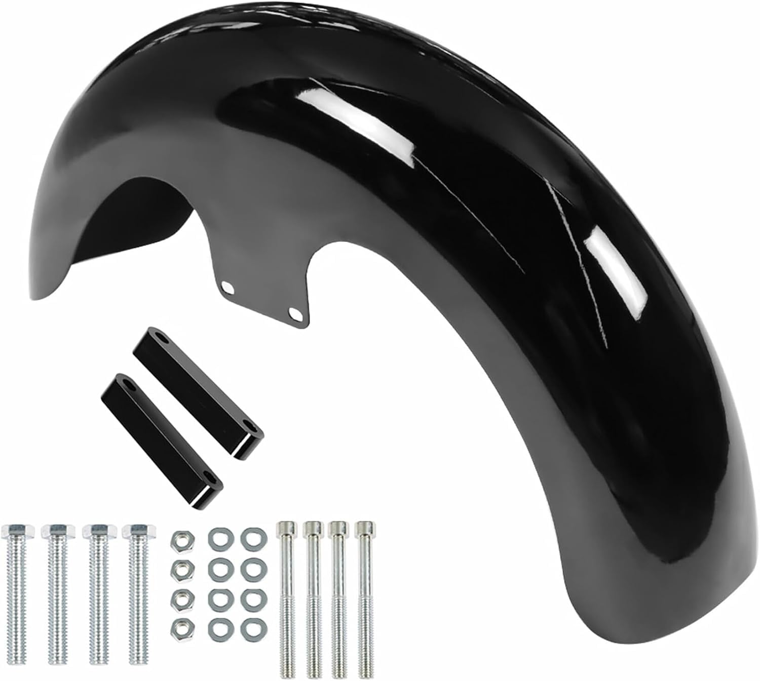 Genrics 23inch Motorcycle Front Mudguard Kit Replacement for Touring ...