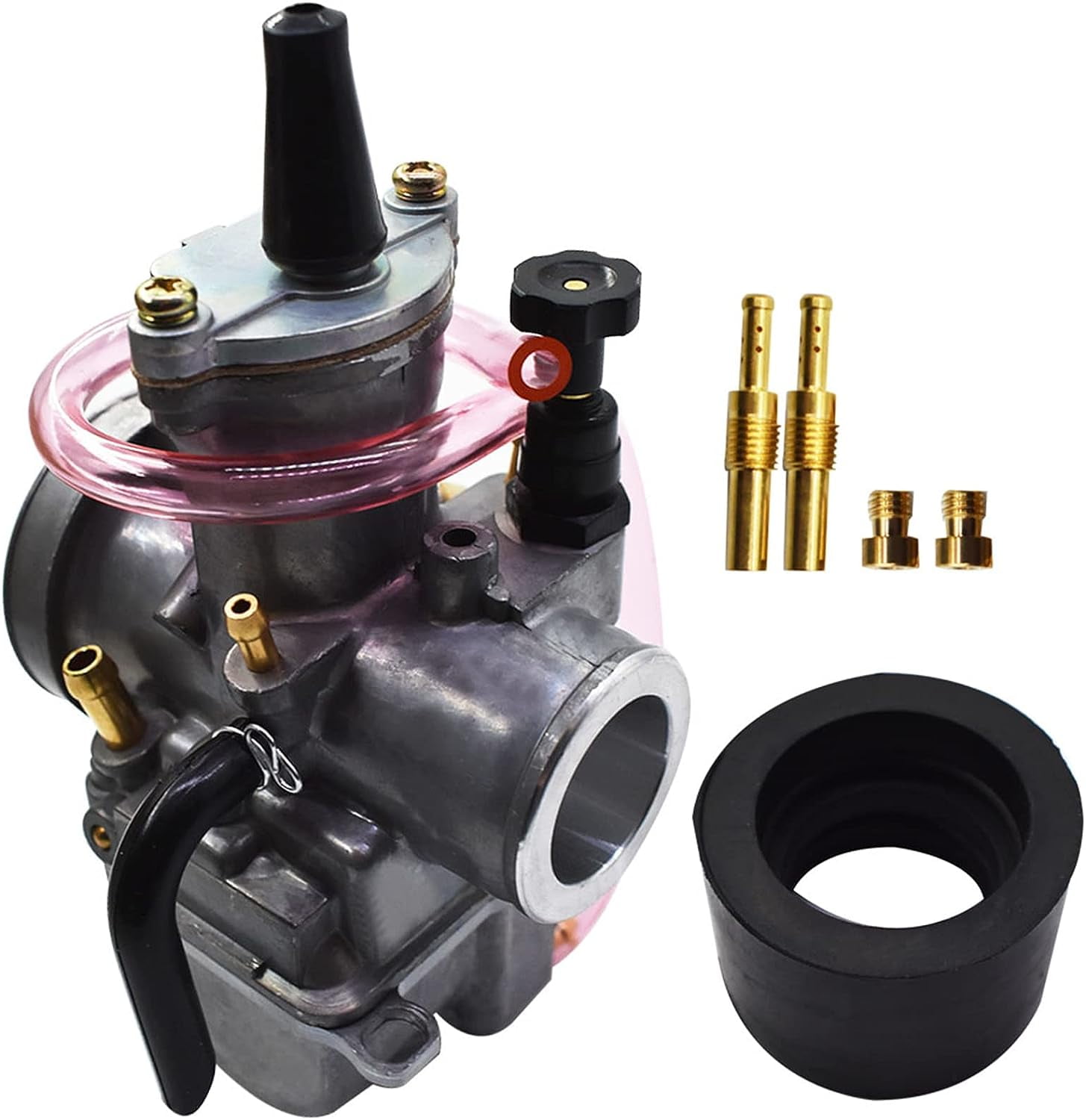 Genrics 24mm Flatslide Powerjet Carb Fit For 125 250CC OKO PWK Moped ...