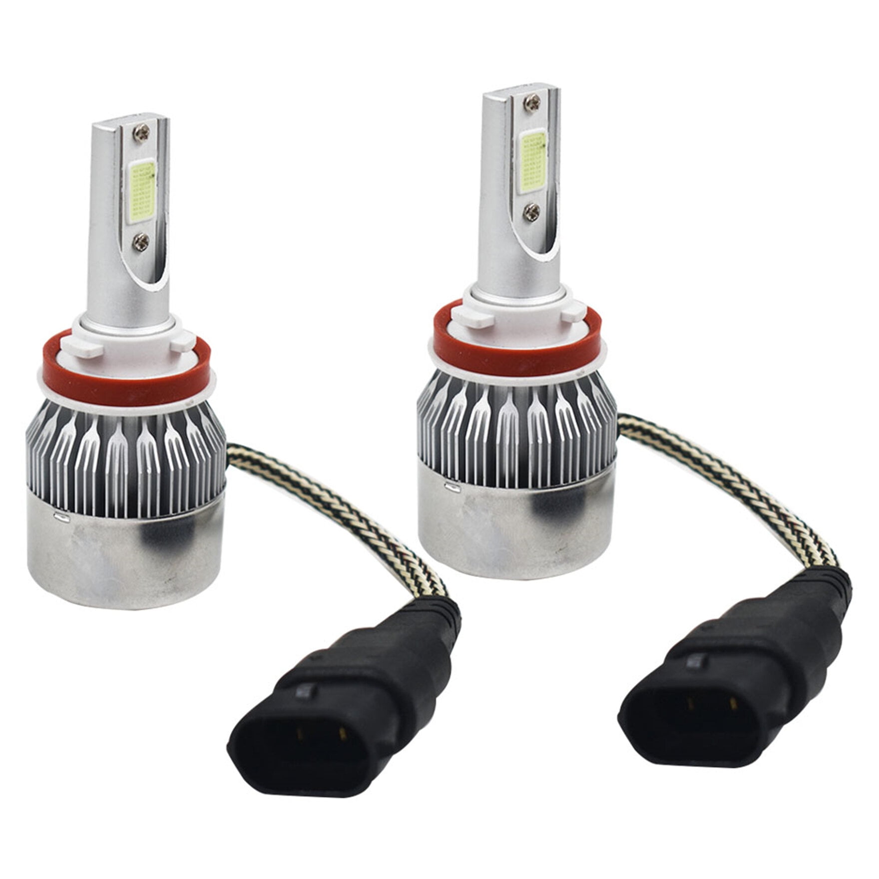 Genrics 2x NEW H8 H9 H11 H16 8000K Ice Blue LED Headlight Bulbs Kit ...