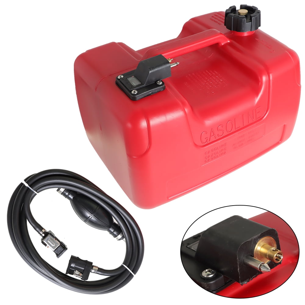 Genrics 3 Gal 12L Portable Boat Fuel Tank With Hose Connector For ...