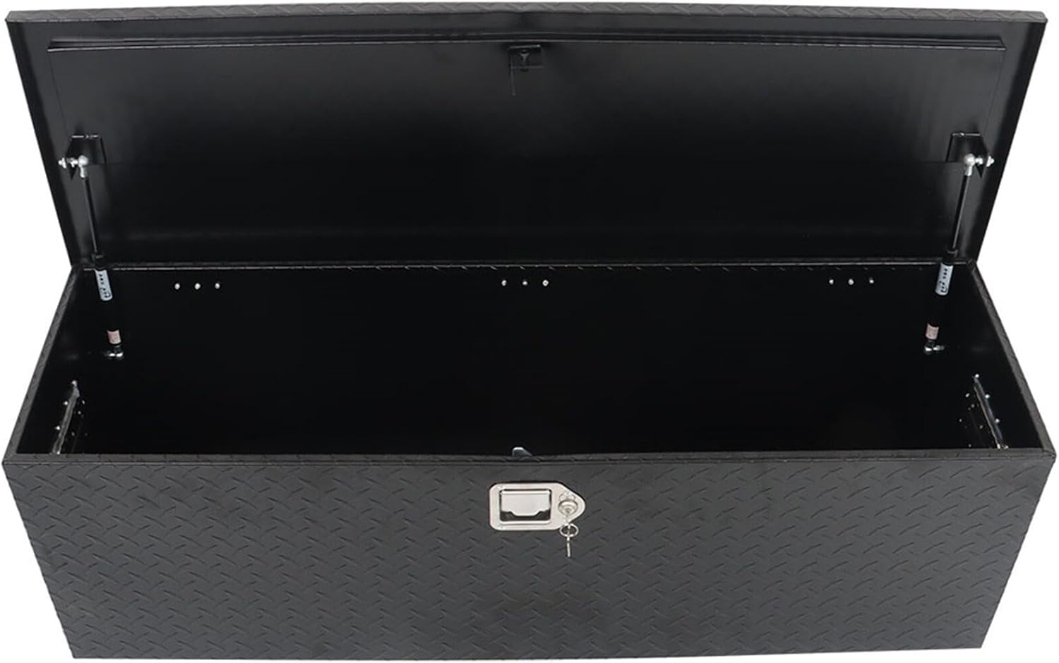 Genrics 49 Inch Black Aluminum Alloy Tool Box For Trucks RV ATV Garage ...