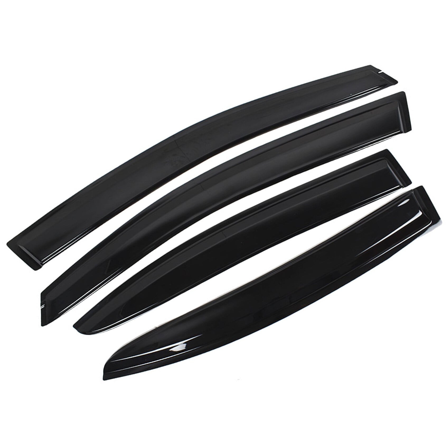 Genrics Black Tinted Trim Window Visor Deflector Vent Visor Window ...