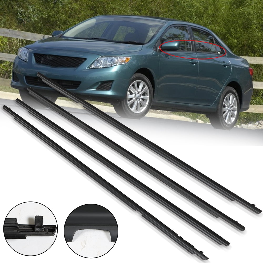 Genrics Black Weatherstrip Window Moulding Trim Seal Belt Replacement ...