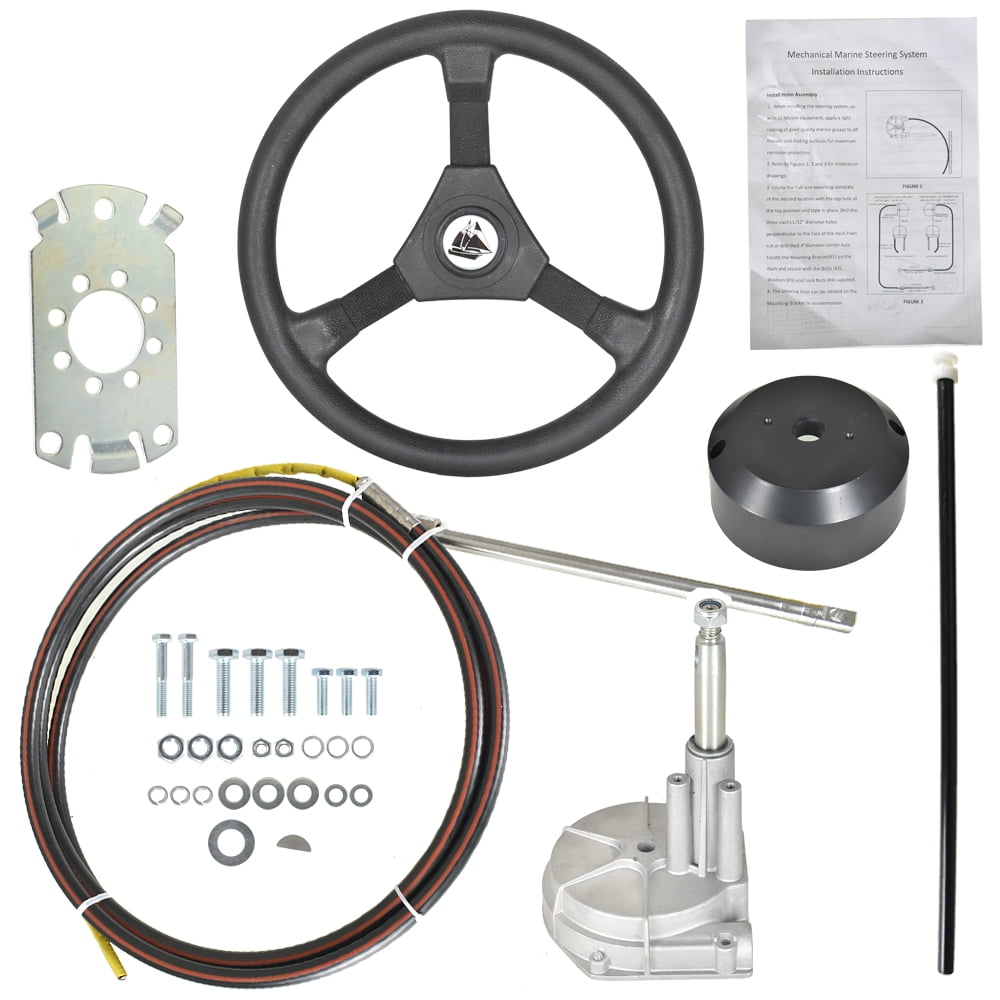 Genrics Boat Rotary Steering System Outboard Kit SS13713 Marine With 13 ...