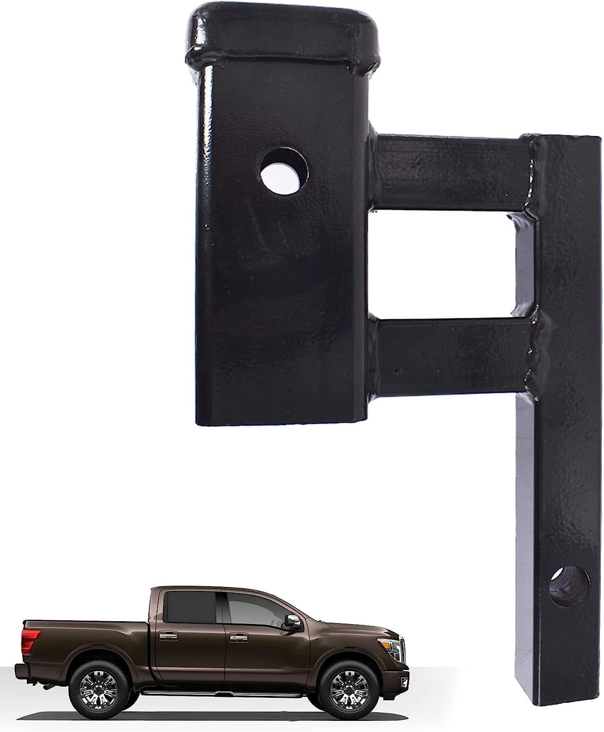 Genrics Car 1-1/4 Inch to 2 Inch Trailer Hitch Receiver Rise-Drop ...