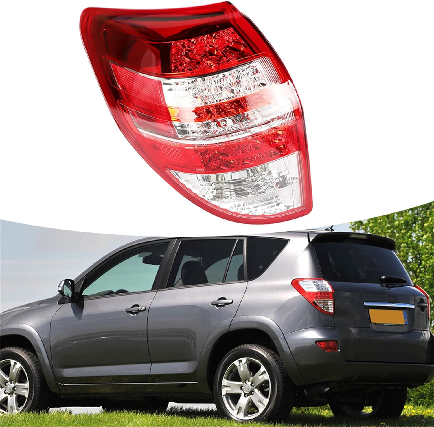 Genrics Car Brake Tail Lights Replacement for 2009-2012 Toyota RAV4 ...