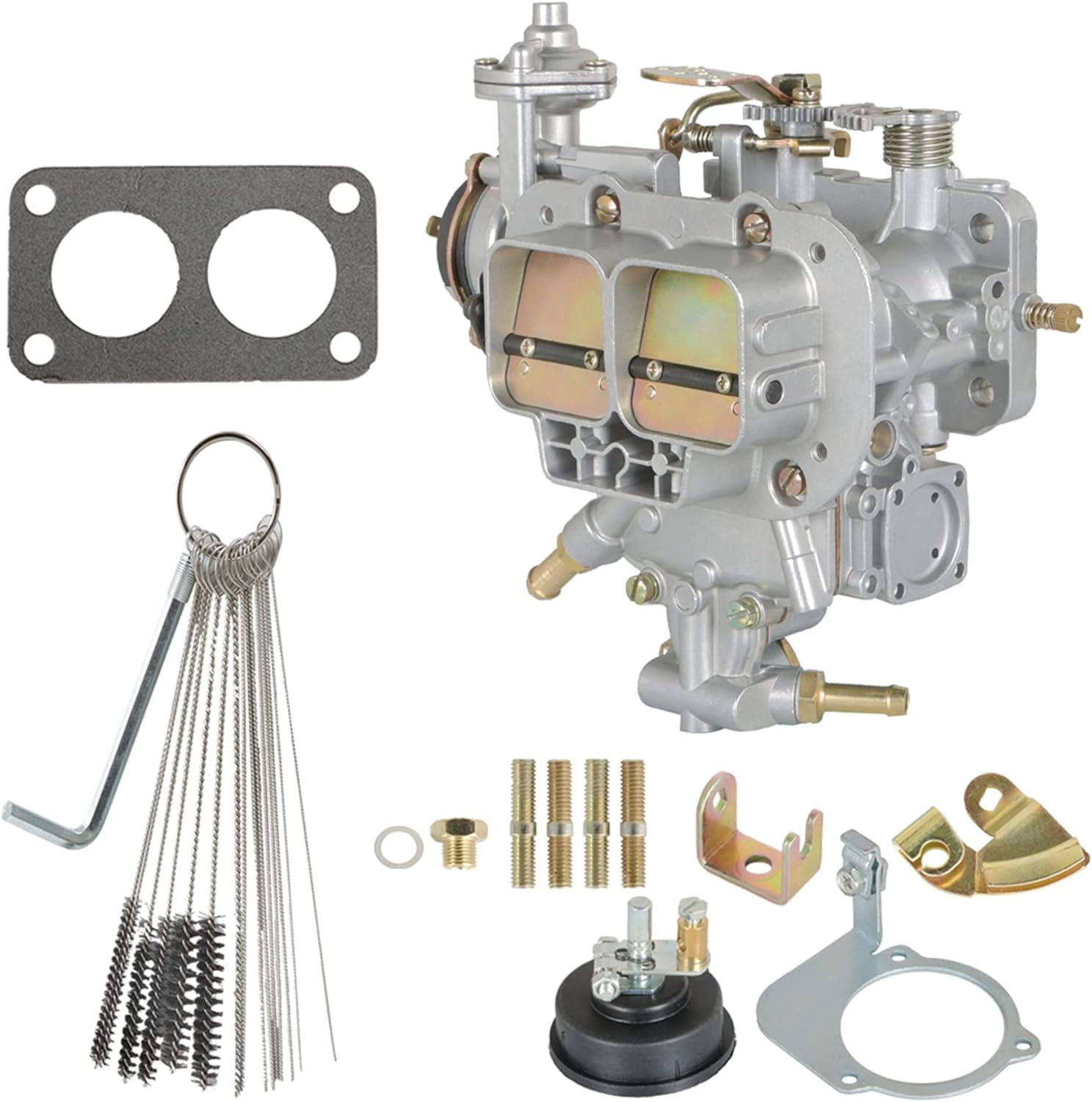 Genrics Carburetor for Weber 38 x 38 DGES 2 Barrel Carb Replacement for ...