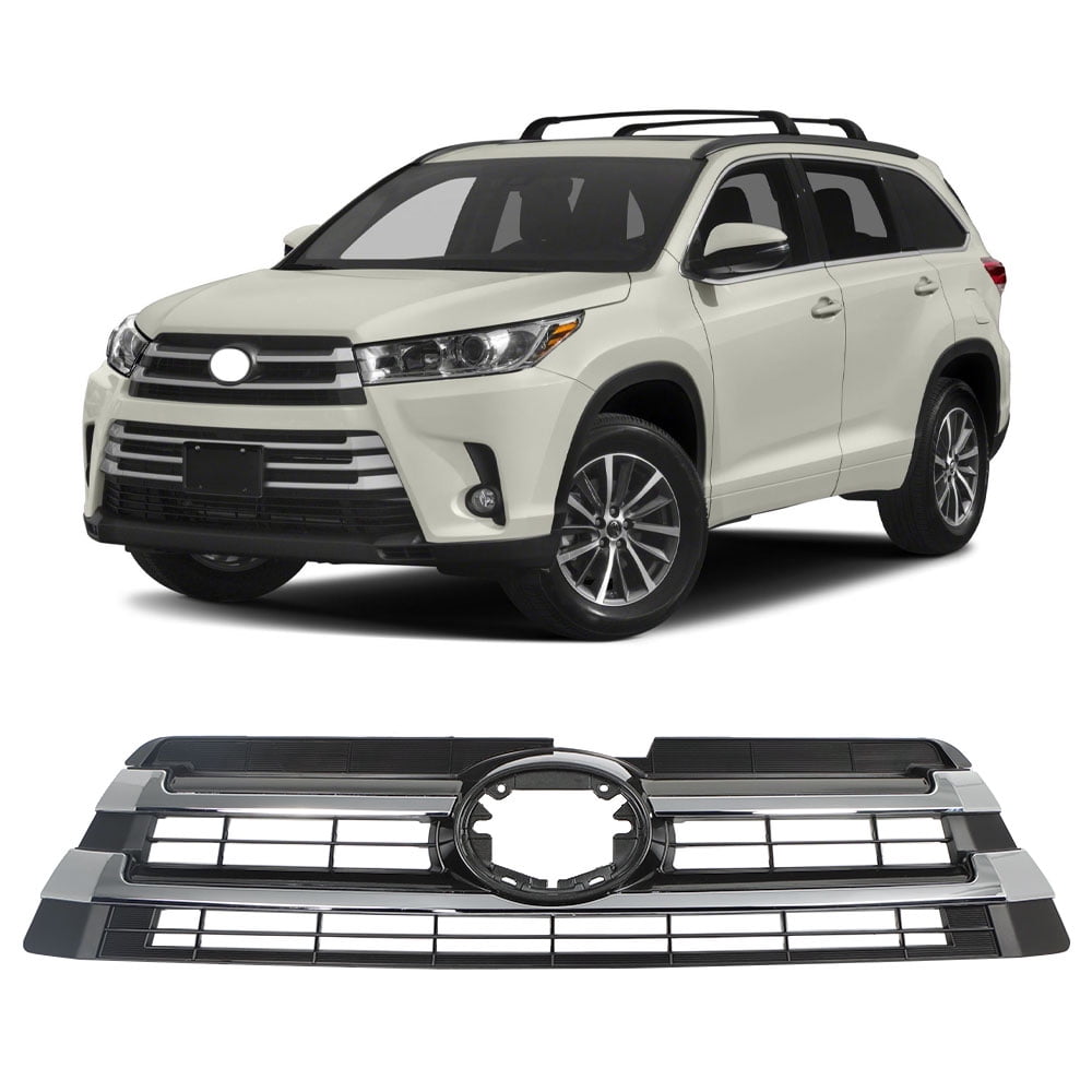 Genrics Fit For 2017 2018 2019 Toyota Highlander Grille Front Bumper ...