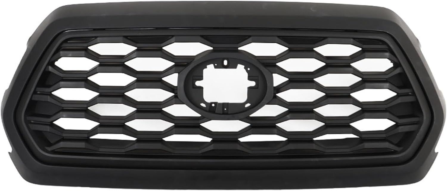 Genrics Front Bumper Hood Grille and Frame Matte Black Honeycomb Style ...