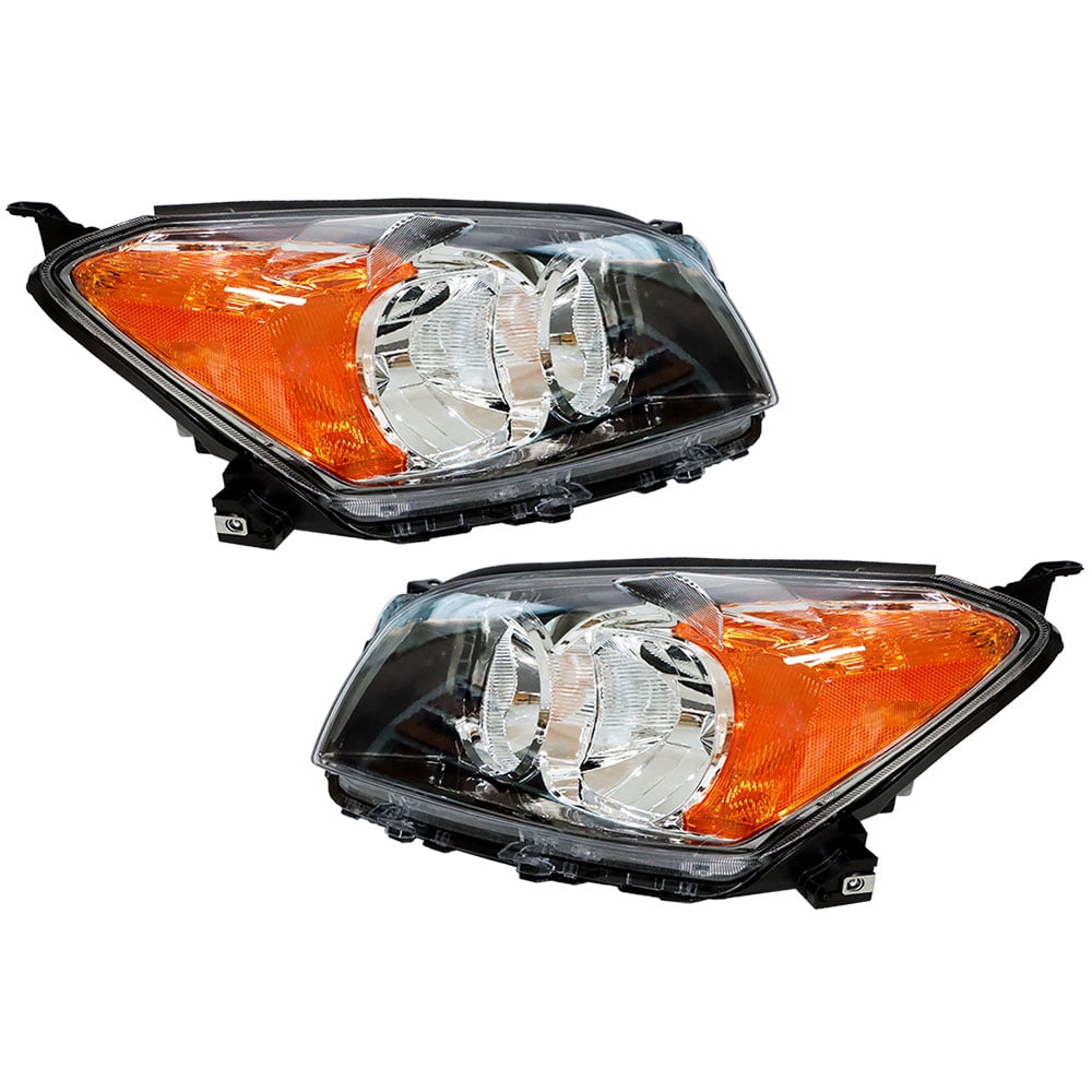 Genrics Front Headlights Assembly Replacement for 2009-2012 Toyota Rav4 ...