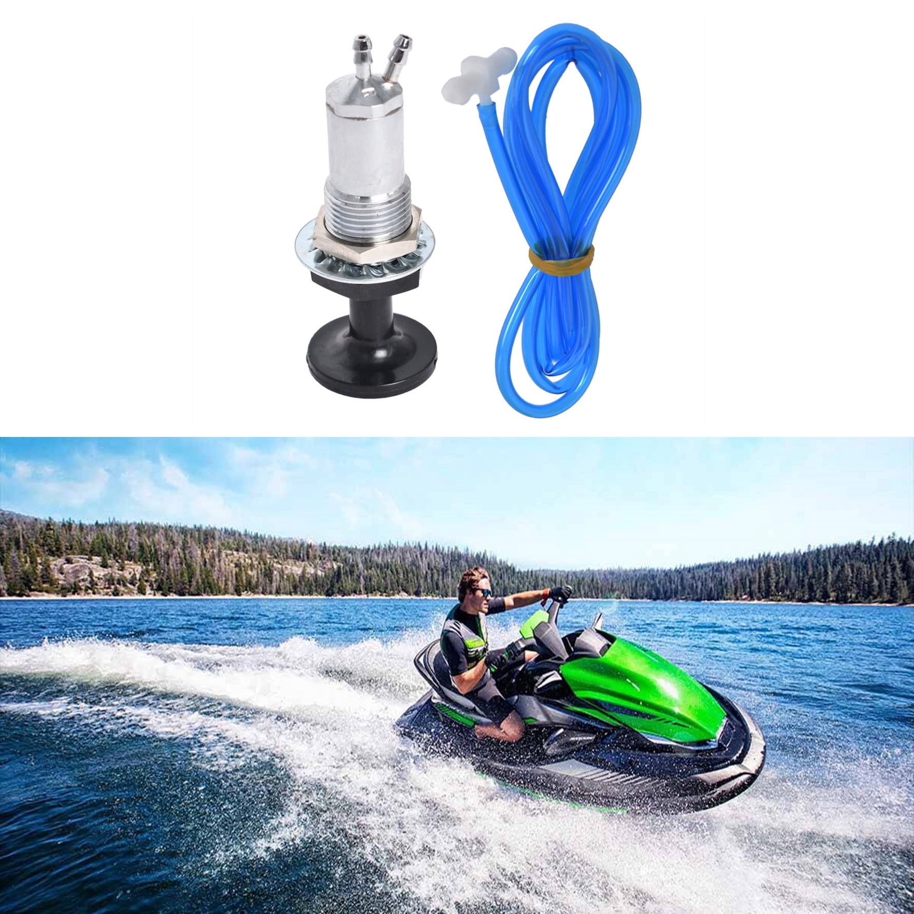 Genrics Fuel Primer Plunger Pump Kit Replacement for Jetski ATV Polaris ...