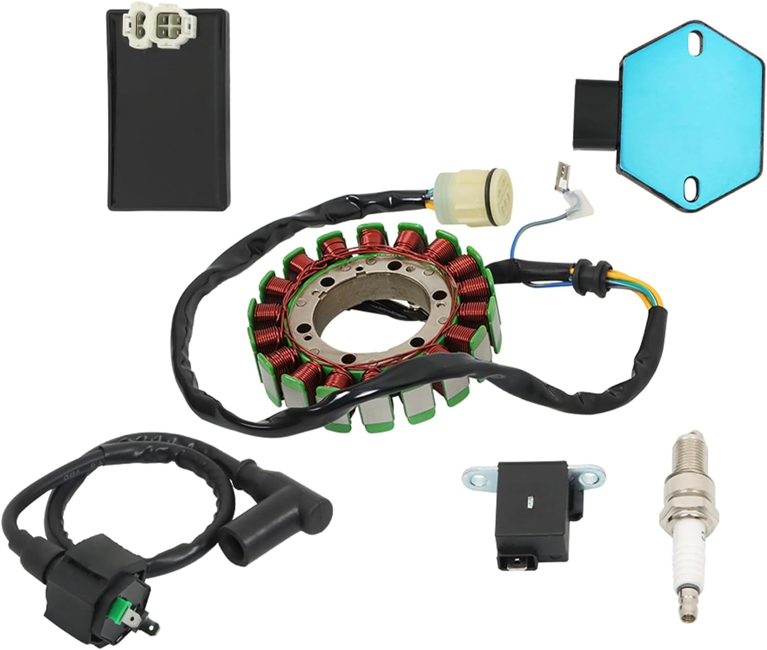 Genrics Ignition Coil CDI Stator Regulator Replacement for Honda ...