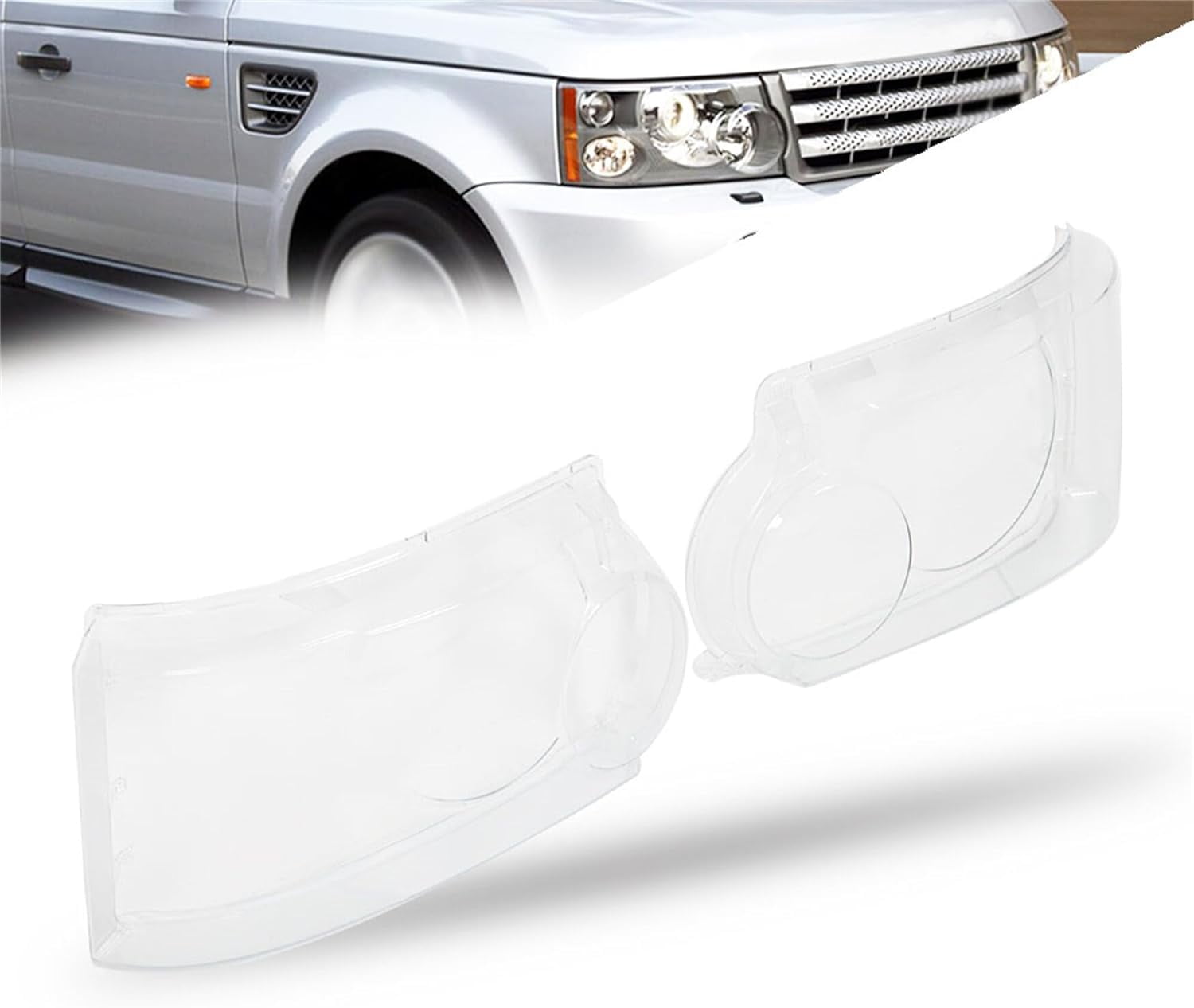 Genrics LH & RH Headlight Lens Cover Lampshade Assembly Replacement for ...